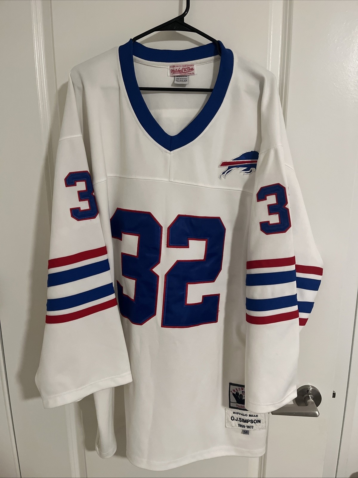 Vintage OJ Simpson Buffalo Bills #32 Mitchell & Ness NFL Throwback ...