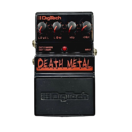 Digitech Death Metal Distortion Guitar Effects Pedal Black Red | eBay