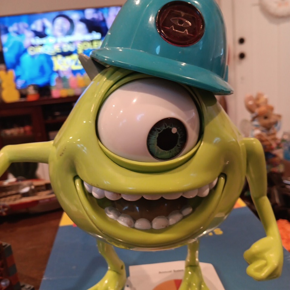 Disney Pixar Monsters Inc Talking Mike Wazowski 10" Thinking Toy Works ...