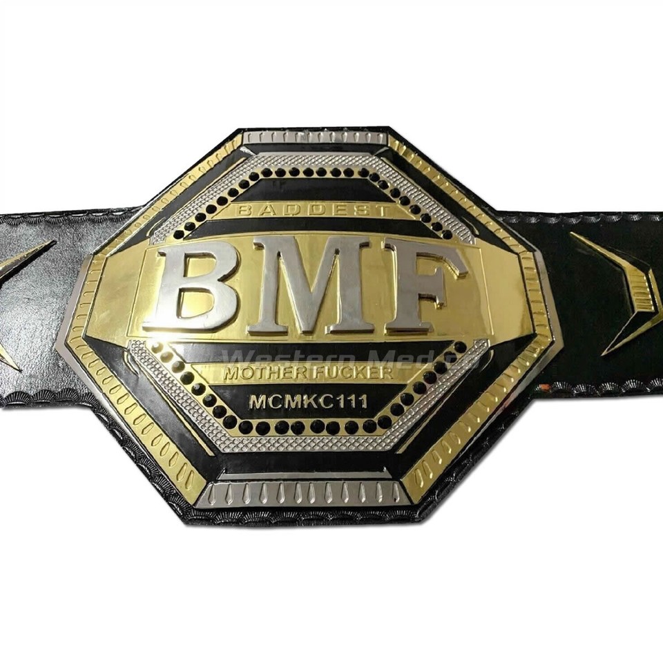 UFC BMF Title Championship Belt Replica Adult Size Zinc 4MM Original ...