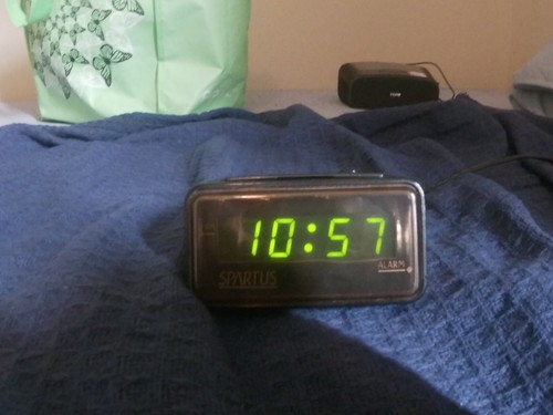 Vintage Spartus Alarm Clock MCM Table Top Retro 1159-61 | eBay