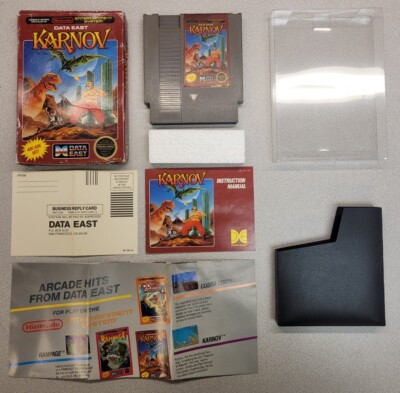 Karnov (Nintendo NES, 1988) Authentic CIB W/Poster And Reg Card Tested ...