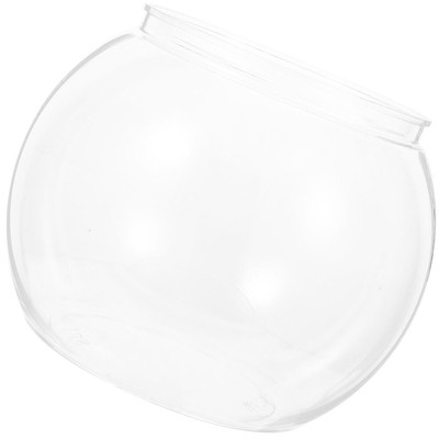 Fish Living Tank Clear Plastic Fish Bowl Office Desk Fish Tank ...