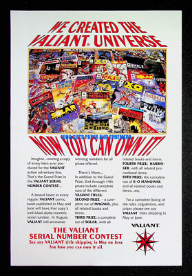 Valiant Comics 1993 Trade Print Magazine Ad Poster ADVERT | eBay