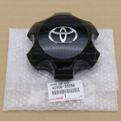 GENUINE OEM 4260B-35090 BLACK 20" WHEEL CENTER CAP 1PC for 13-22 TOYOTA ...