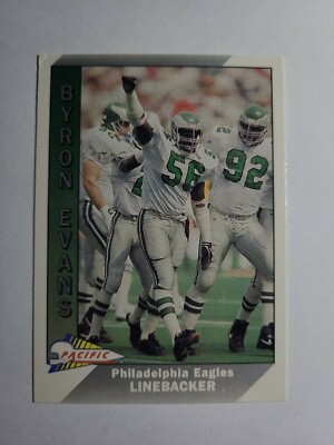 BYRON EVANS 1991 PACIFIC FOOTBALL CARD # 386 D5702 | eBay