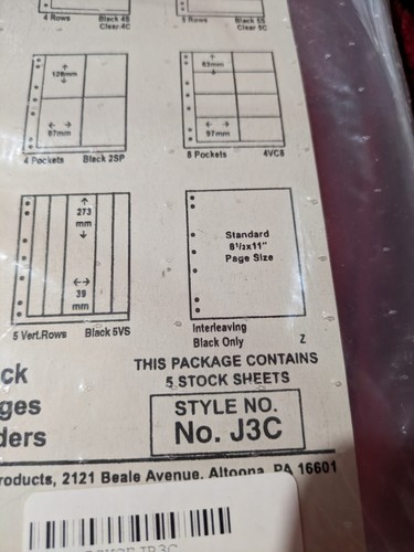 Lot 25: G&K Jumbo Centurion Stock Sheets, Style Nos. J3C Sheets Pack | eBay