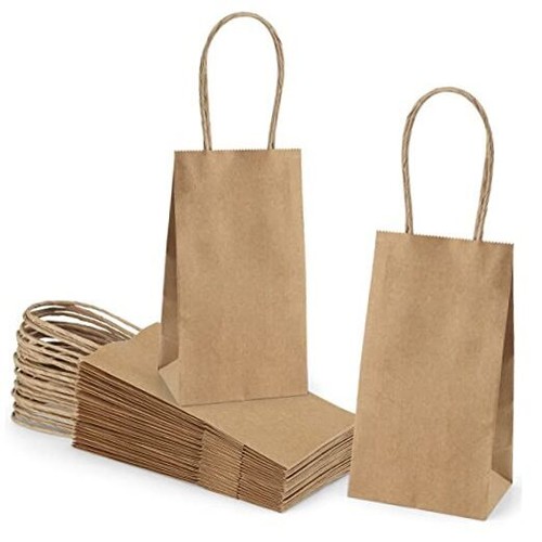 Small Kraft Paper Bags 25 Pack Mini Paper Bags 3.5x2.4x6.7 Small Gift ...