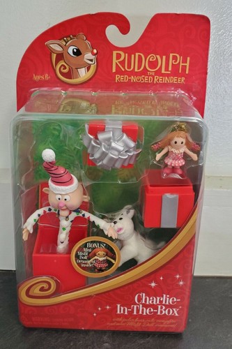 Forever Fun Rudolph Red Nosed Reindeer Charlie-in-Box Polar Bear NIB ...