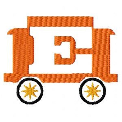 Railroad Train Alphabet, Quilting Blocks, Machine Embroidered, 26 ...