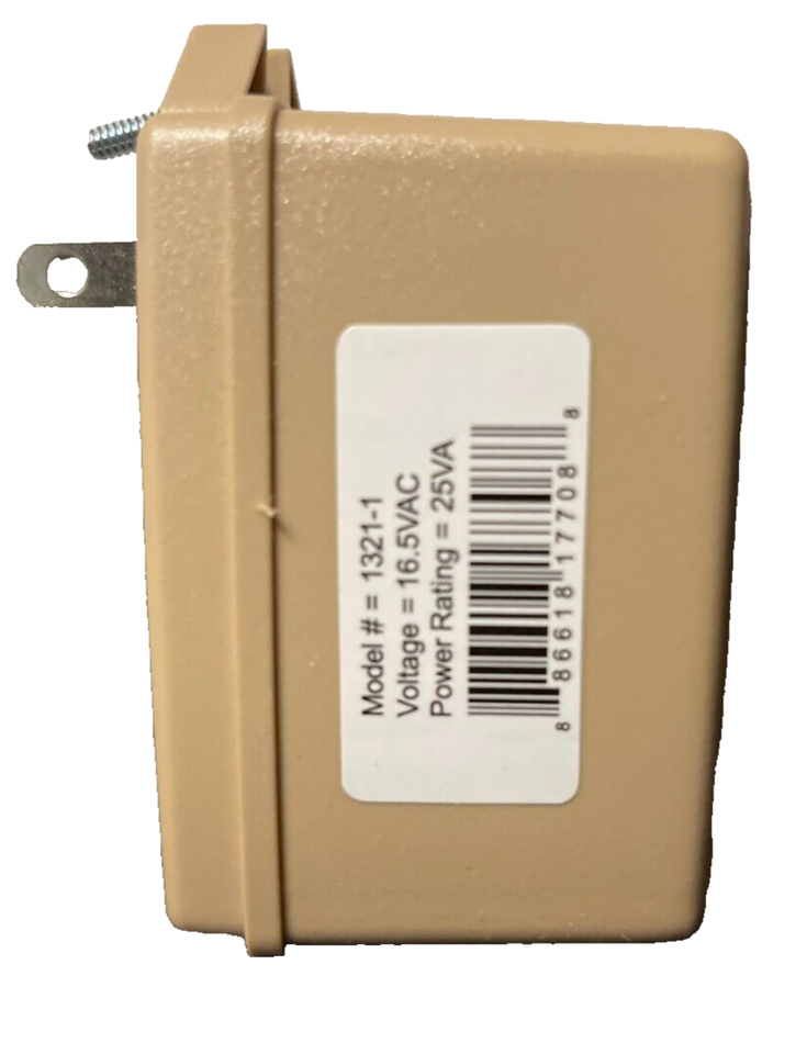 Brand New Honeywell Ademco 1321-1 Plug-In Transformer, 16.5 VAC, 25VA ...