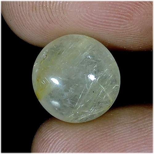 Natural Indian Rutile Quartz Loose Gemstone Cabochon 12x12x8 mm | eBay