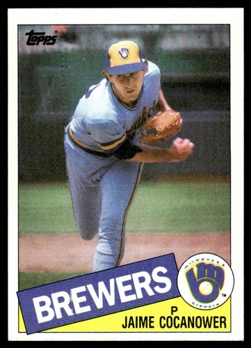 1985 Topps Jaime Cocanower Rookie Milwaukee Brewers #576 | eBay