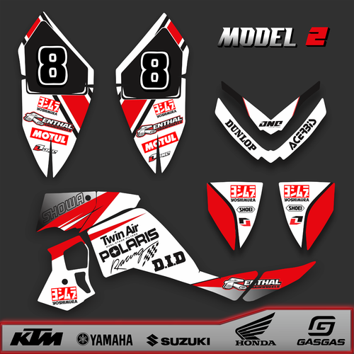 Graphics Kit for Quad Decal Wrap For Polaris Outlaw 500 525 2006-2008 ...