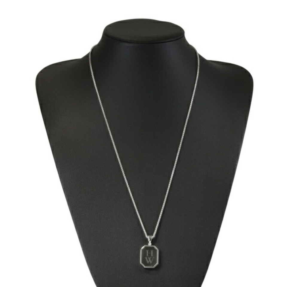 Harry Winston HW logo 18k white gold necklace Used YUKI-0 | eBay