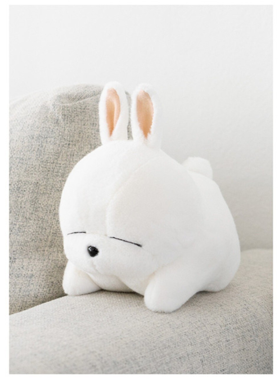MashiMaro Kim Jae White Bunny Rabbit Plush Lying Down 15cm | eBay