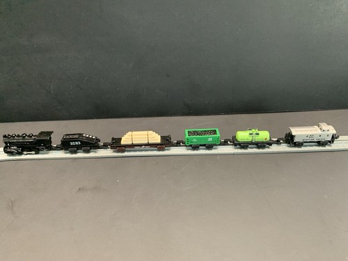 Micro Machines Galoob 1989 Train Set "Iron Man No. 1" with all cars and ...