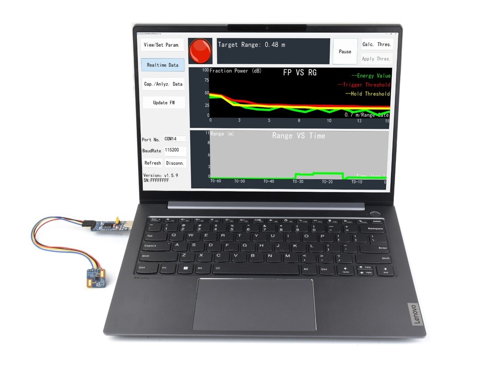 Waveshare Human Micro-Motion Detection mmWave Sensor, 24GHz mmWave ...