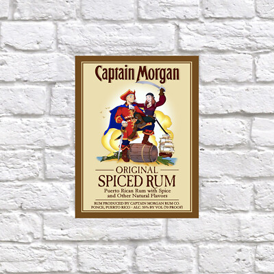Captain Morgan, Retro tin metal sign Art Decor Gift | eBay UK