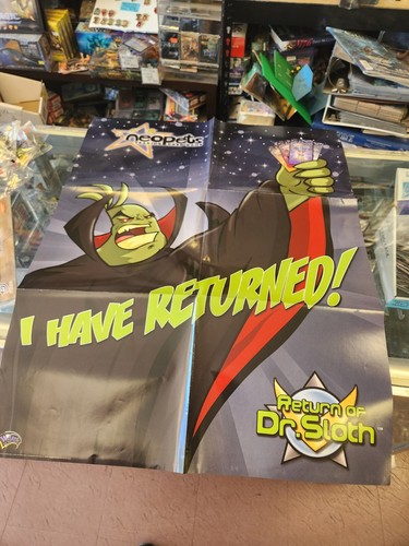 Neopets TCG Return of Dr. Sloth Unused Promo STORE DISPLAY POSTER ...