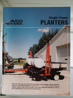 Avco New Idea Single Frame Planters Advertisement Brochure | eBay
