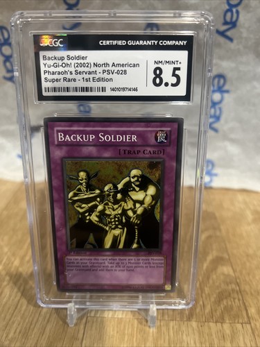Yu-Gi-Oh! TCG Backup Soldier PSV-028 1st Edition Cgc 8.5 New Slab ...