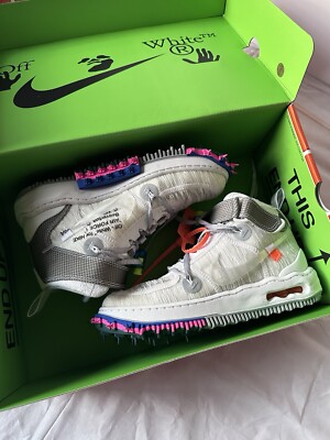 Nike Air force 1 X Off White Sneakers High Top Virgil Abloh W 7.5 M 6 ...