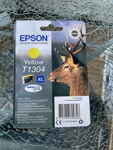 Epson T1304 Xl Yellow JauneCartouche marque véritable neuf YellowEncre ...