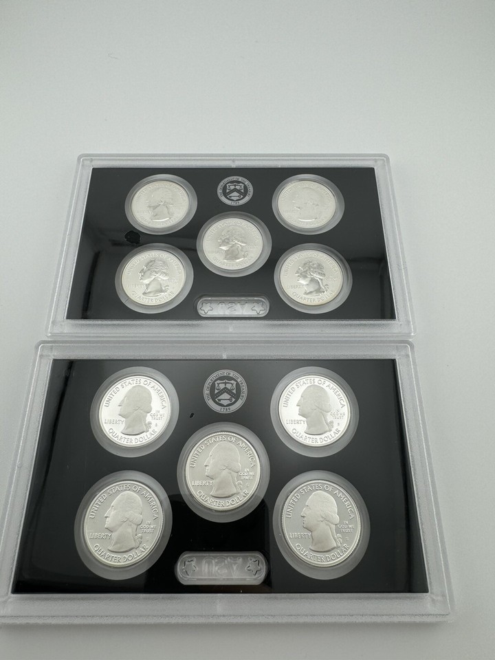 Complete America the Beautiful US Mint Silver Proof Quarters Set 60 ...