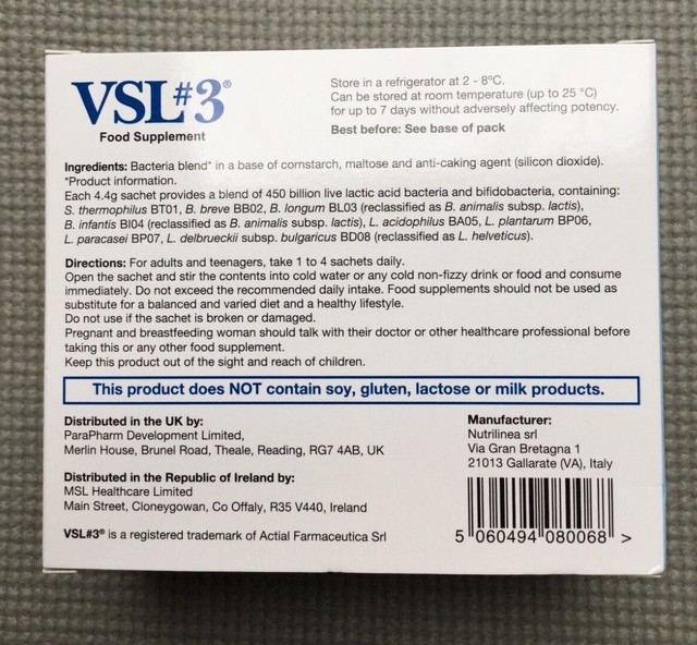 VSL 3 450 Billion Bacteria Powder Sachets - 30 Count for sale online | eBay