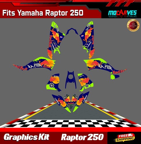 Yamaha Raptor 250 Gráphic Kit Decals Raptor 250r | eBay