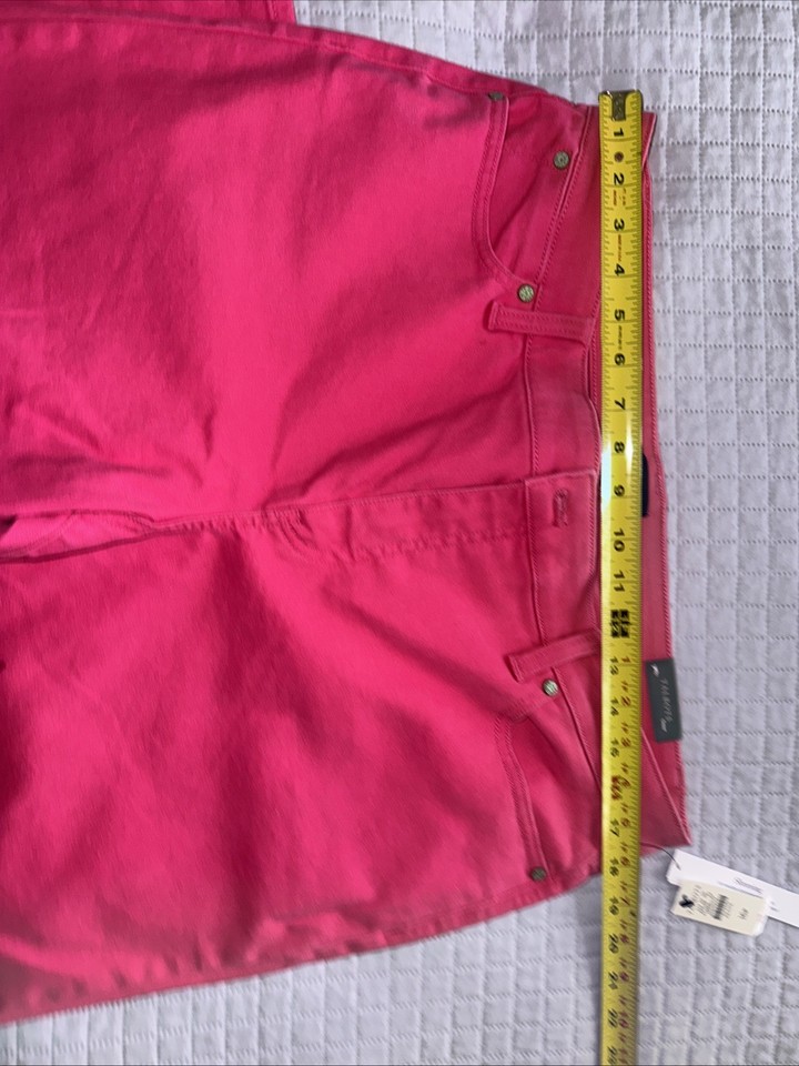 Talbots Jeans Size 16P Women’s Slim Ankle Jean Pink Denim Stretch | eBay