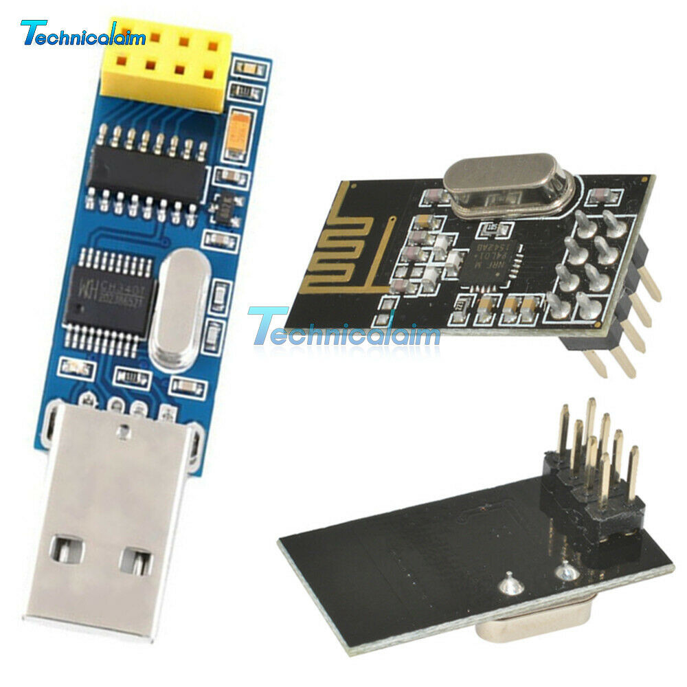 2.4G NRF24L01+ Wireless Module + CH340T USB to Serial Port Adapter ...