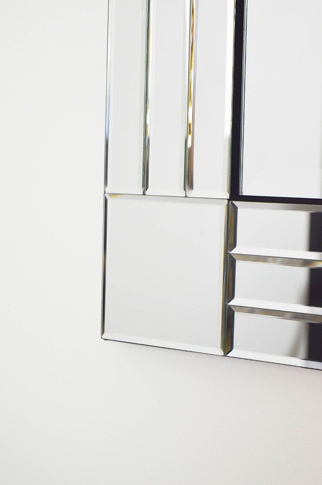 Large Mirror Silver Triple Bevelled Edge Venetian Wall 3Ft11 X 2Ft8 ...