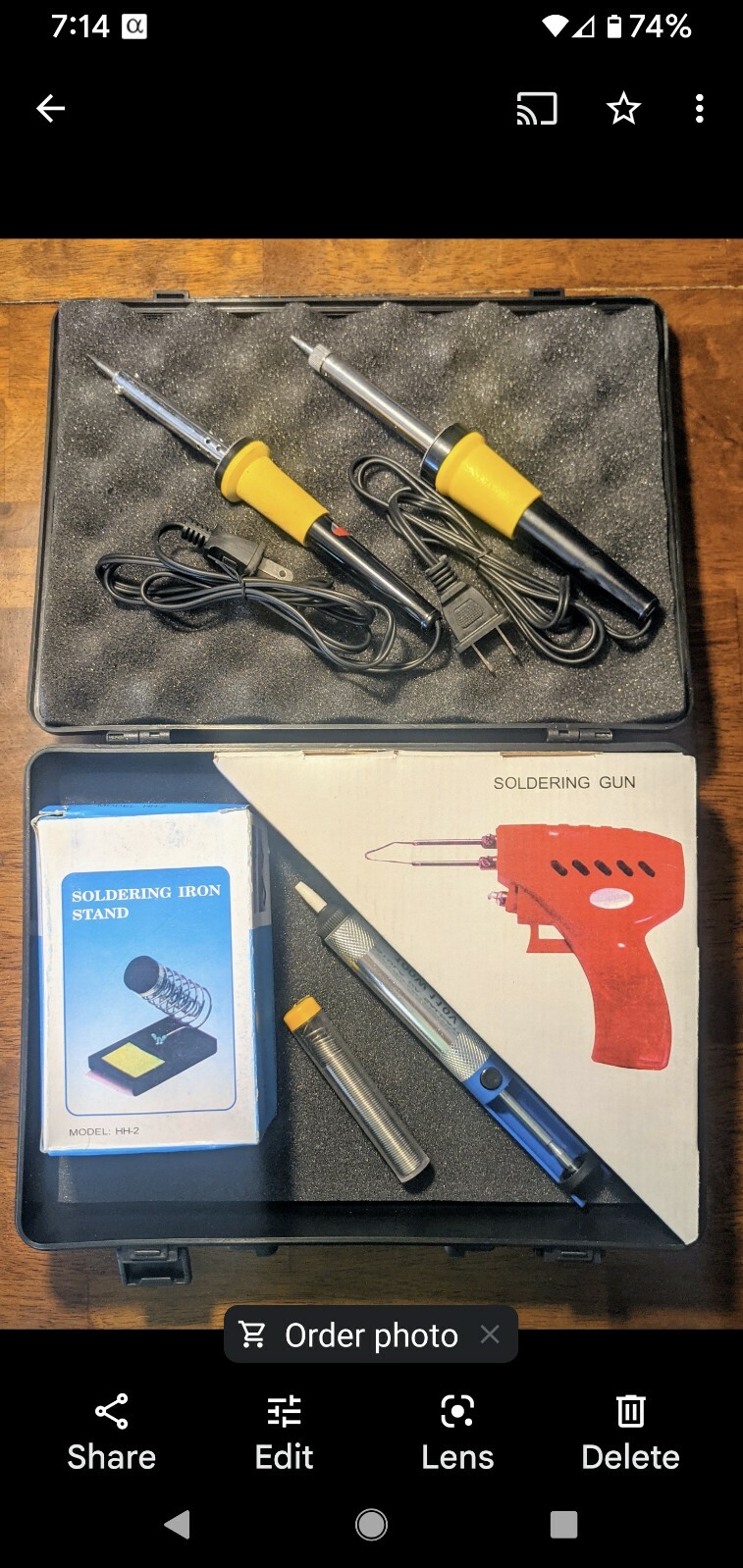 LARGE soldering Kit - 100 Watt gun 40 and 30 Watt pen(s), pump 1x ...