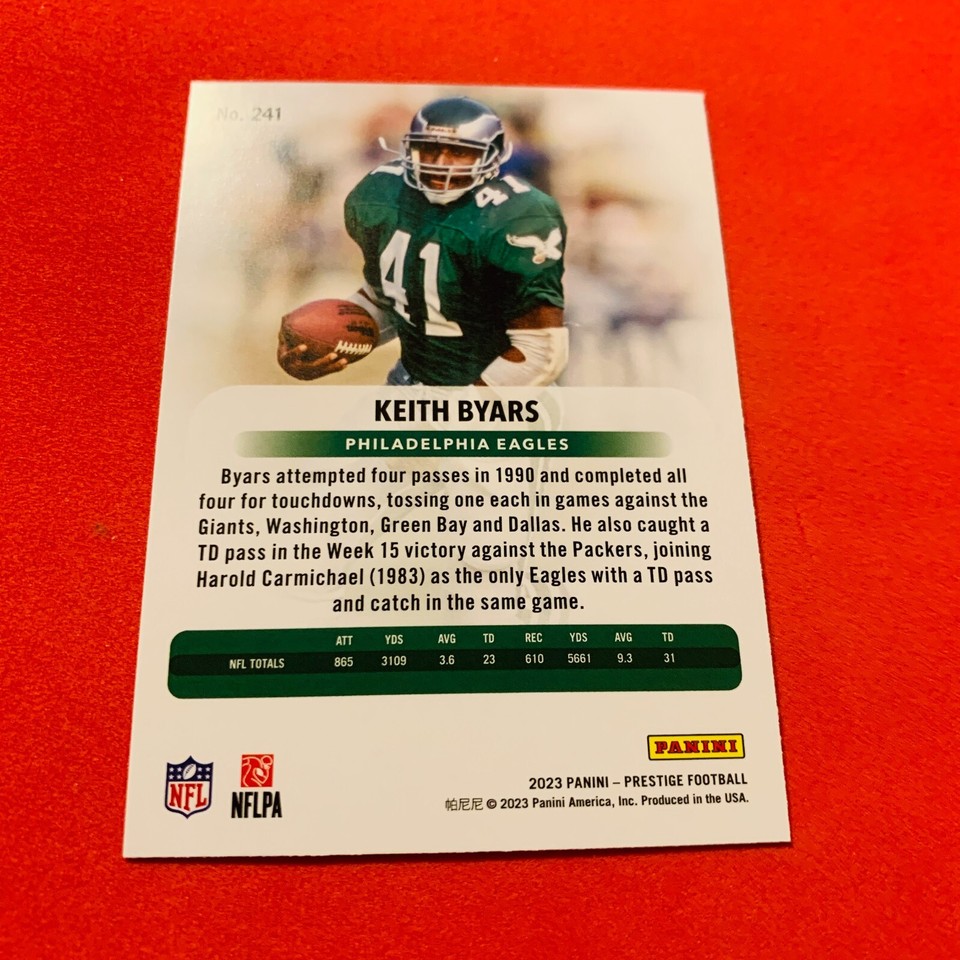 Keith Byars .. Philadelphia Eagles .. 2023 Prestige Base Card 241 | eBay