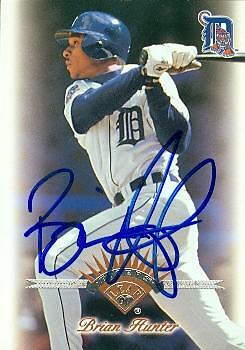 Brian Hunter autographed Baseball Card (Detroit Tigers) 1997 Leaf #280 ...