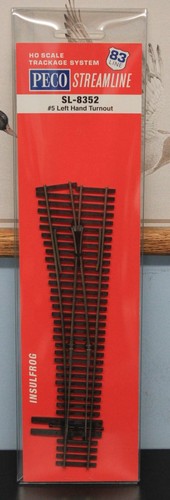 HO Scale - PECO STREAMLINE SL-8352 INSULFROG Code 83 # 5 Left Hand ...