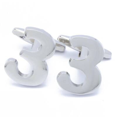 Cufflinks - Number 3 Three | eBay Australia