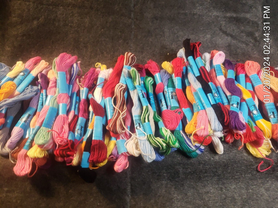 Lot of 125 Prism Craft Cotton Thread Floss 10 Yards Each Assorted ...