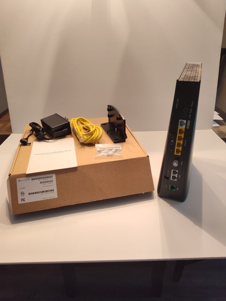 CenturyLink Technicolor C2100T DSL Fiber Wi-Fi VDSL2 Modem Router 802 ...
