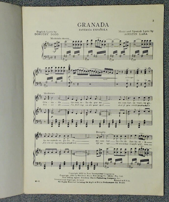 Granadas In English