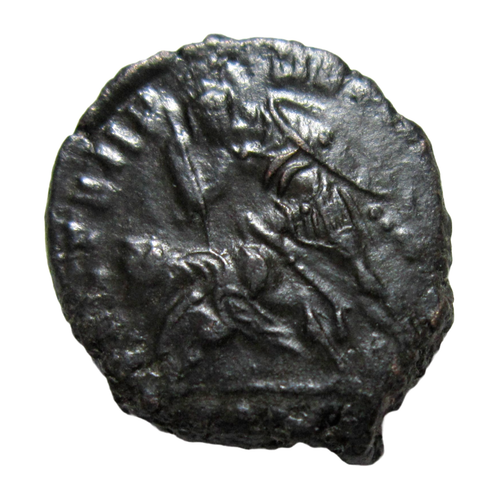 CONSTANTIUS II, 337-361 AD. AE 3. ANTIOCH. SOLDIER SPEARING FALLEN ...