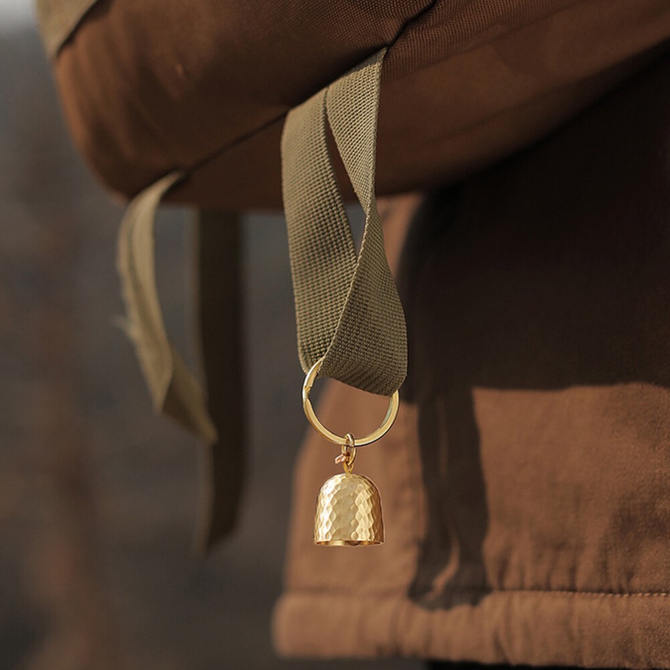 Brass Key Chain Bell Hanging Keyring Decoration Multifunction for ...