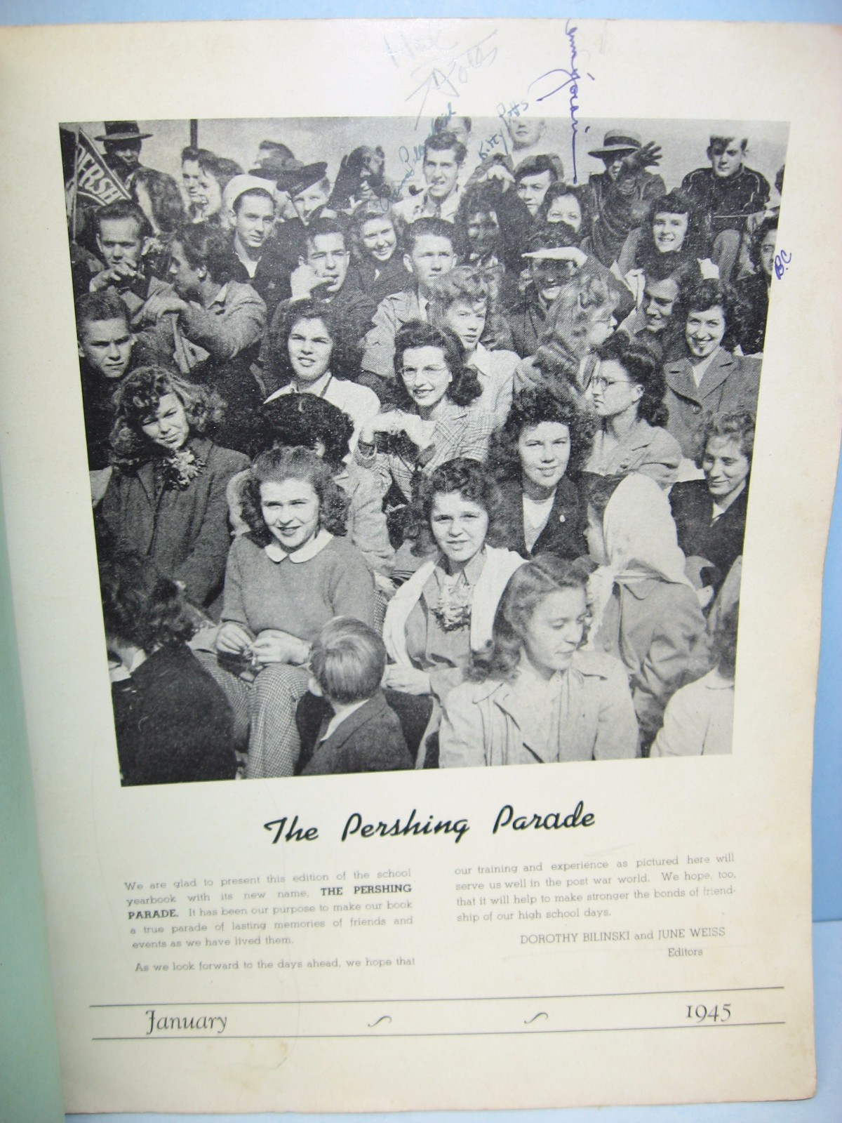 January 1945 Pershing Parade, Pershing High School, Detroit, Michigan ...