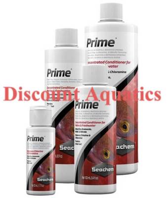 SEACHEM PRIME AQUARIUM Water Conditioner FISH TANK DECHLORINATOR ...