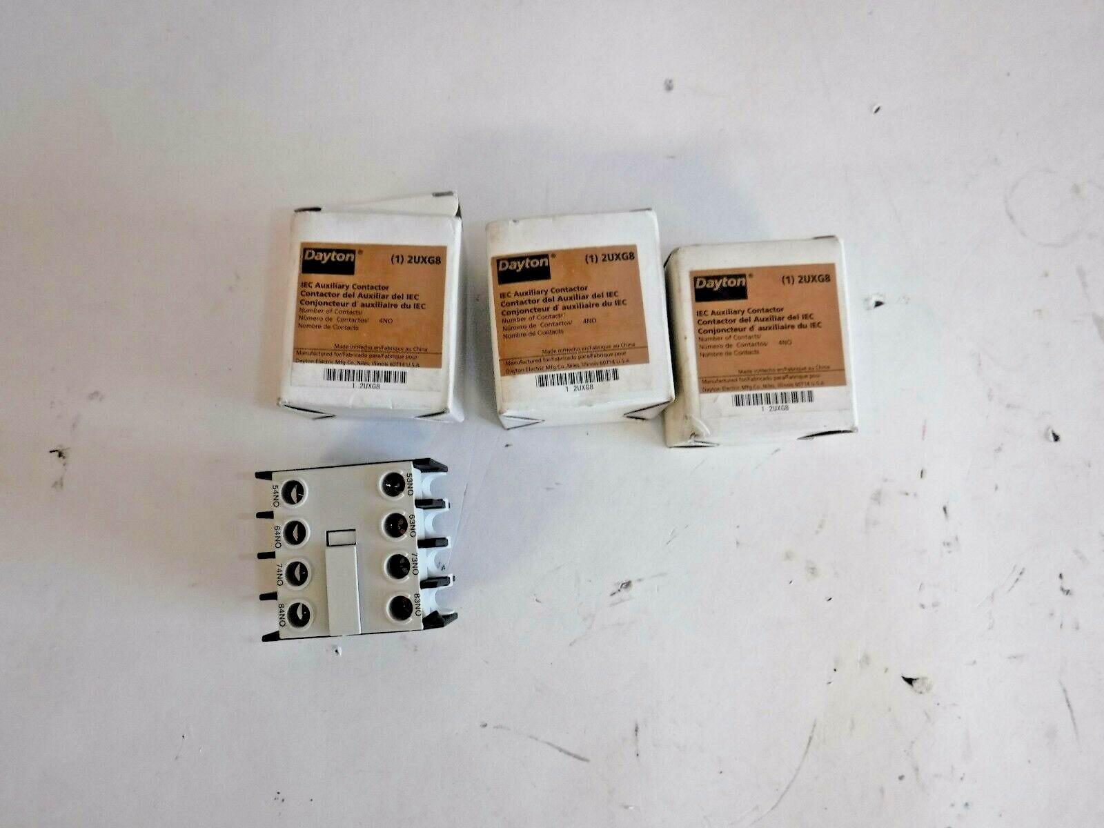 LOT OF 3 IEC Auxiliary Contact Block, Front Mount, 2UXG8 | eBay