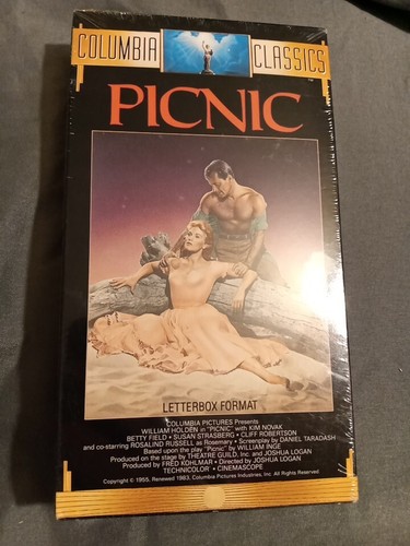 Picnic VHS 1990 Kim Novak Letterbox Format Columbia Pictures ...