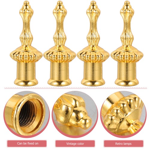 4 Pcs Lamp Finials Shade Knob Cap Decoration Holder Harp Decorative | eBay
