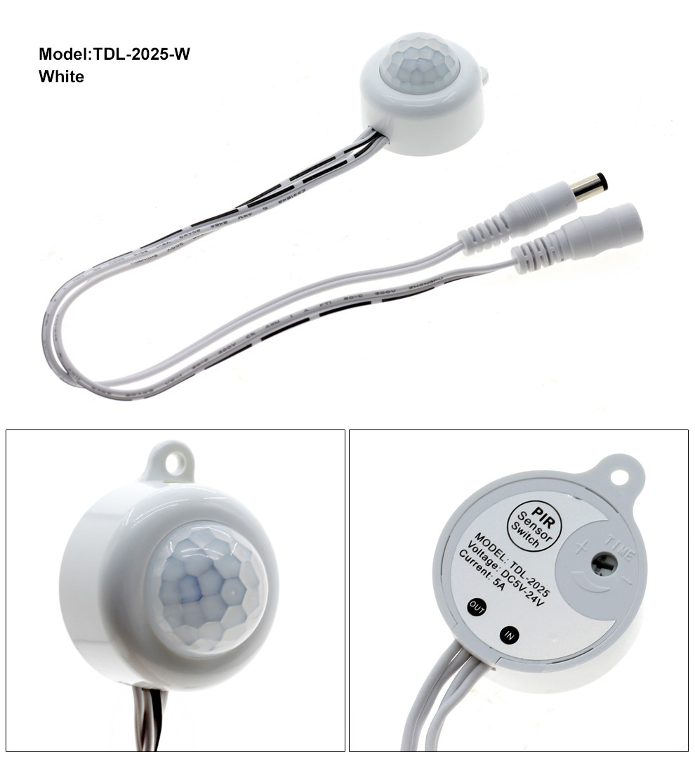 DC5-24V PIR Infrared Motion Sensor Automatic on/off Switch for LED ...